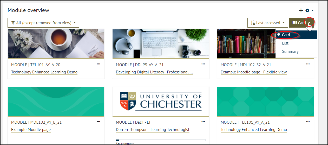 Accessing your modules through My Pages in Moodle | Support and ...