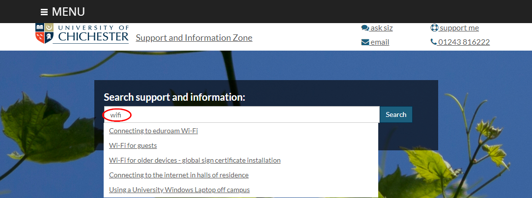 Help site | Support and Information Zone
