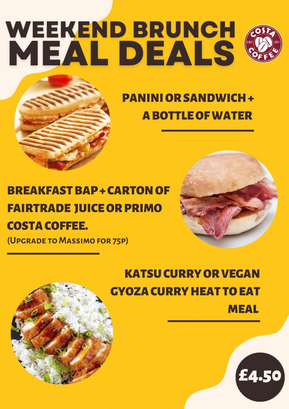 weekend brunch meal deals.jpg | Support and Information Zone