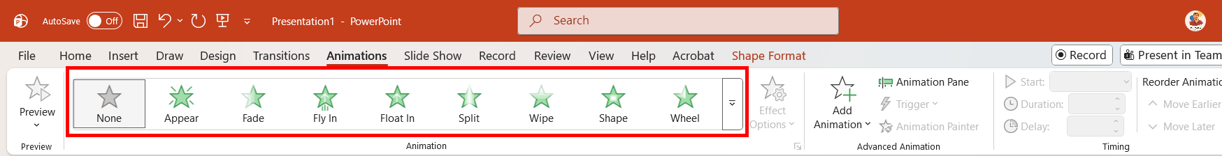 Powerpoint – Animations – UOC – Help